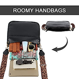 Freie Liebe Guitar Strap Crossbody Bags for Women Faux Leather Crossbody Purses Large Designer Sling Handbags