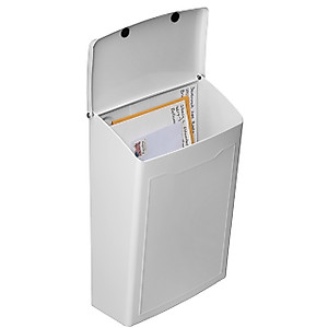 ARCHITECTURAL MAILBOXES 2681W White Marina Wall Mount Mailbox, Small