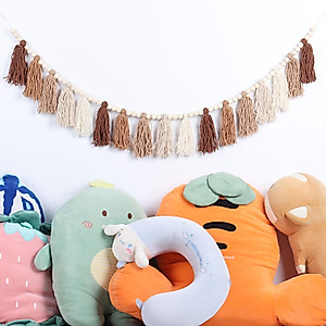 Boho Tassel Garland Terracotta Rainbow Tassel Wall Hanging Decor for Boho Party Classroom Nursery Kids Bedroom Dorm Office Birthday Baby Shower Wedding Decor