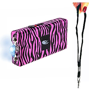 TERMINATOR Stun Gun Maximum Power Mini Rechargeable Stun Gun with LED Flashlight