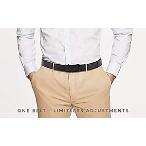 CHAOREN Leather Ratchet Belt Men - Customizable Fit, Effortless Style (35mm)