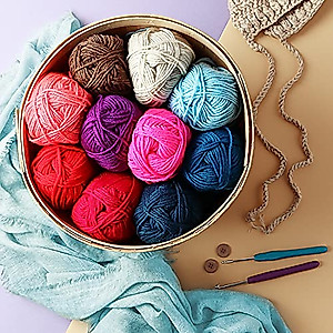 73 Piece Crochet Kit for Beginners Adults and Kids, Premium Crochet Set with 21 Crochet Hooks Set and 1500 Yards of Yarn for Crocheting Kit, Canvas Tote Bag and Lots More - Beginner Crochet Kit