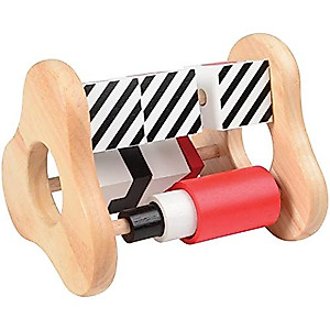 Constructive Playthings 5 1/2" H. x 6 1/2" W. x 5" D. Solid Rubber Wood Click Clack Busy Box Appropriate for All Ages