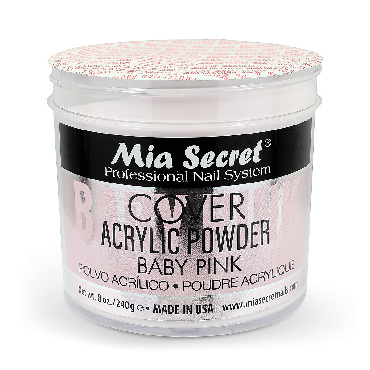Mia Secret Acrylic Powder Cover Baby Pink 8 oz.