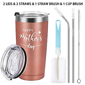 Gtmileo Mothers Day Gifts for Mom, Happy Mothers Day Stainless Steel Insulated Travel Tumbler, Birthday Christmas Gifts for Mom New Mom Mom to Be Mother Mama Women from Daughter Son(20oz, Gradient)