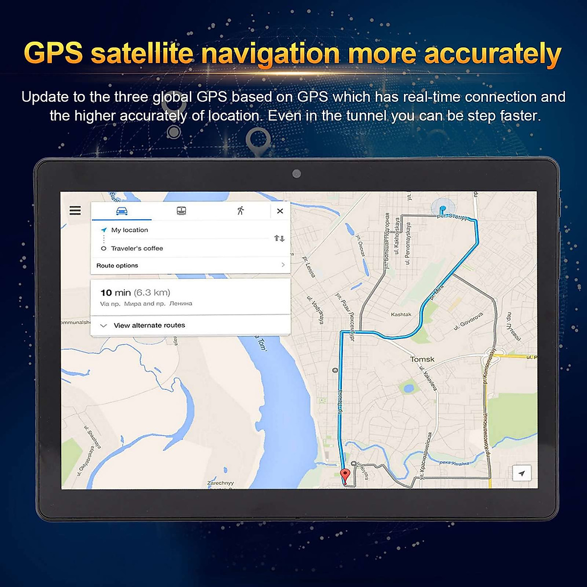 Diyeeni 10in Dual SIM Dual Standby 2GB 32GB RAM Dual Camera IPS HD Tablet for Portable Large Screen Call Tablet (US Plug)