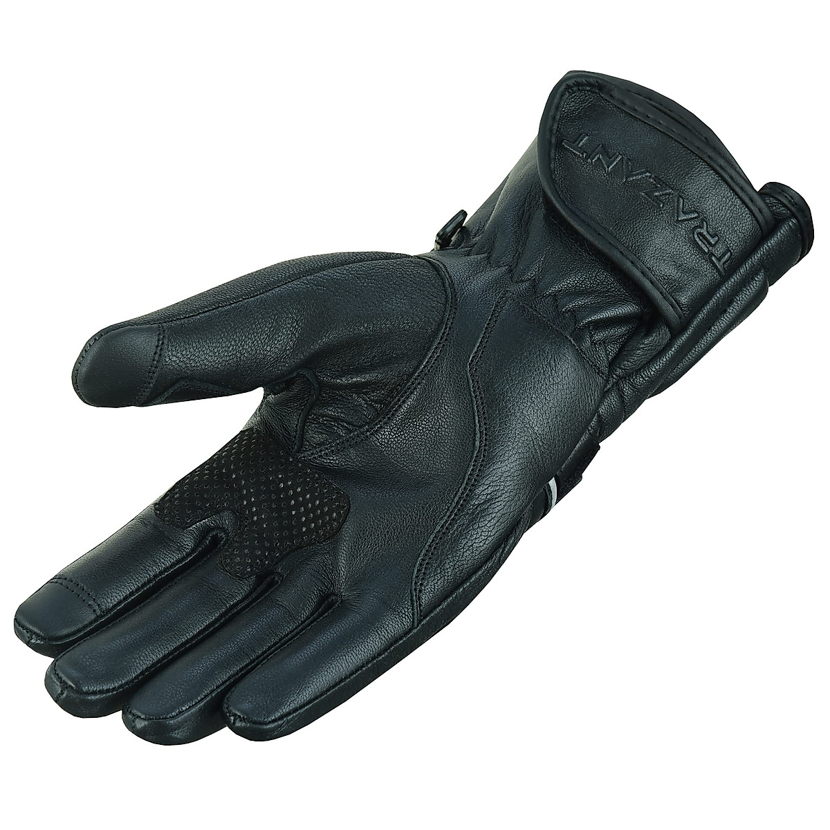 Goatskin Leather Motorcycle, Biker, Riding, Cruising, Motorbike Reinforced Palm Gloves (Medium)
