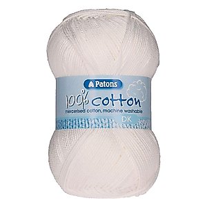 Patons 100% Cotton DK - White (2691)