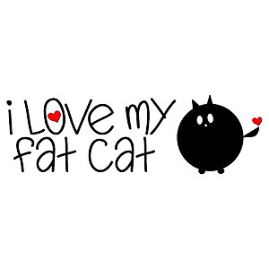 CafePress I Love My Fat Cat Mug Ceramic Coffee Mug, Tea Cup 11 oz