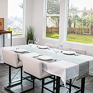 Placemats Placemats for Dining Table Gray Table Mats Set of 6 Easy to Clean Wipeable Washable Modern Outdoor Placemats for Dining Kitchen Table Indoor Valentine's Decorations
