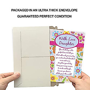 Happy Birthday Card For Daughter | Made in America | Eco-Friendly | Thick Card Stock with Premium Envelope 5in x 7.75in | Packaged in Protective Mailer | Prime Greetings