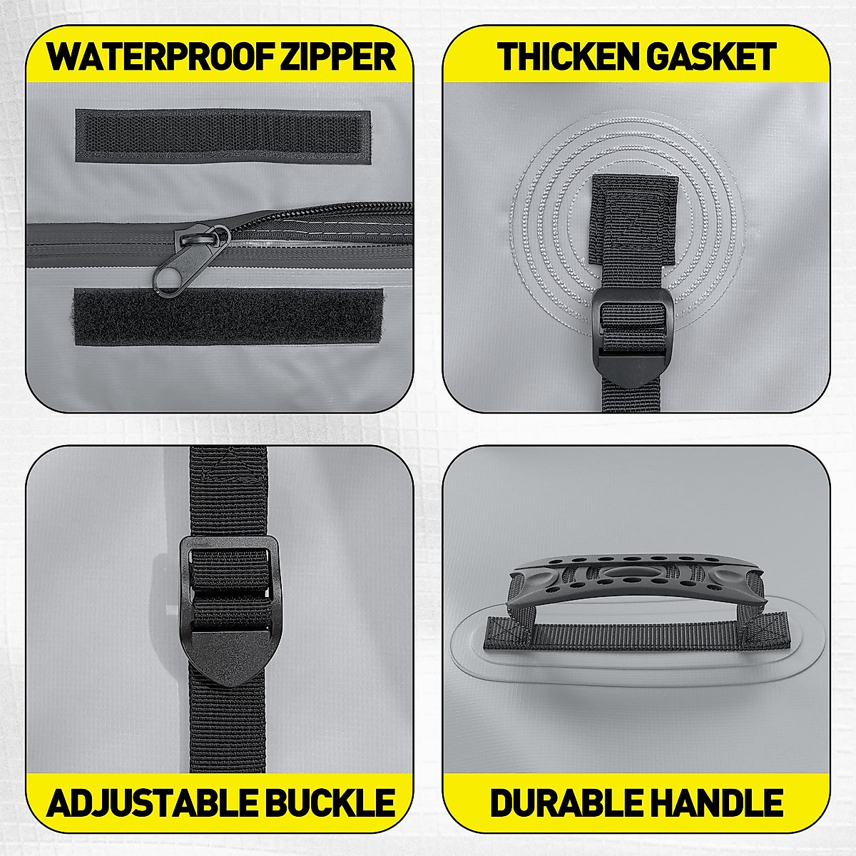 WILDROAD Hitch Cargo Carrier Bag 100% Waterproof 58.5" x 22" x 25" Hitch Cargo Bag 18.2 Cubic Feet Include 6 Reinforced Straps for Truck Pickup All Vehicle