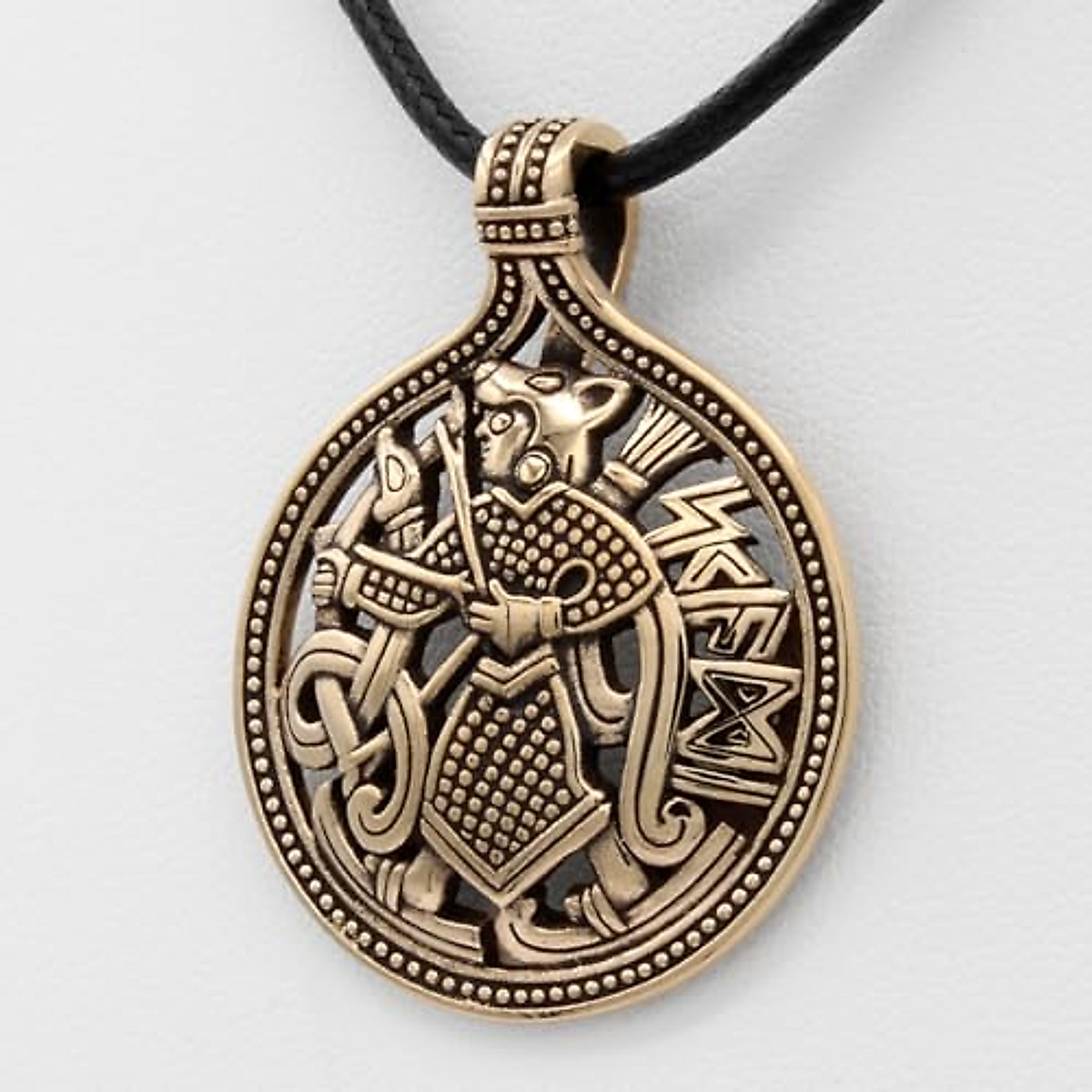 Dryad Design Skadi Norse Goddess of Winter Pendant - Bronze Norse Gift Pagan Jewelry