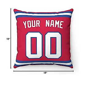 INAOO Throw Pillow Custom Any Name Number Personalized Gifts for Atlanta