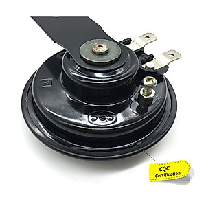 VRWEARE Universal Motorcycle Electric Horns Waterproof Round Loud Speaker 12V 1.5A 105db small horn for Motorcycle