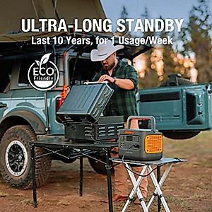 Jackery Explorer 1000 Pro Portable Power Station, Solar Generator with 1002Wh, 2x100W PD Ports, 1.8H to Full Charge, Compatible with SolarSagas, for Outdoor RV, Camping, Emergencies (Renewed)