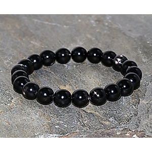Hypersthene Bracelet Handmade Grade AAA 8mm Black Shiller Enstatite Beaded Gemstone Bracelet Memory Bracelet Jewelry Gift Bracelet Stacking