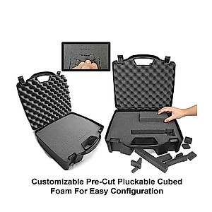 CASEMATIX Wireless Microphone Case Compatible with Shure, AKG, Sennheiser, GTD, Innopow, Fifine and Other Mic Receivers and Transmitters in Customizable Foam - Case Only for Mics