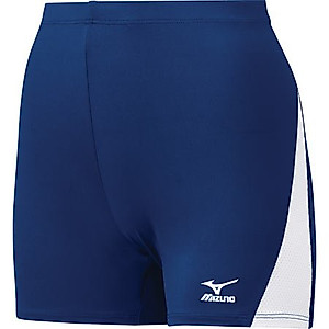 Mizuno 6 Panel Volleyball Short, Navy/White, Small