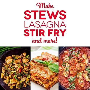 Dash Family Size Electric Skillet with 14 inch Nonstick Surface + Recipe Book for Pizza, Burgers, Cookies, Fajitas, Breakfast & More, 20 Cup Capacity, 1400-Watt - Black