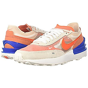Nike Womens Waffle One Running Trainers DC2533 Sneakers Shoes (UK 7.5 US 10 EU 42, preal White Rush Orange 200)