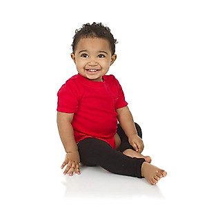 juDanzy Solid baby and toddler leg warmers for boys and girls Newborn and One Size (Black, One Size)