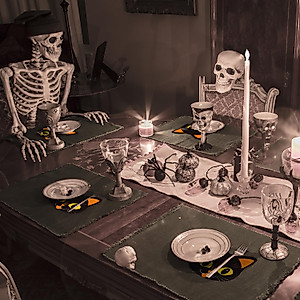 Quera 50 Pack Halloween Napkins Paper Napkins Black Cat Cocktail Napkins Decorations for Halloween Party Supplies, Black Cat Gifts Dinner Party Decoration (6.5 x 6.5 In)