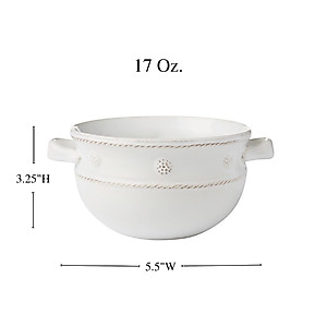 Juliska Berry & Thread Handled Soup Bowl - Whitewash