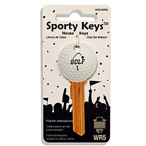 Golf Shaped Sporty Key Weiser WR5 WR3