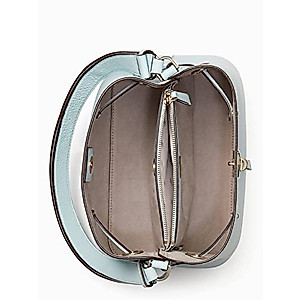 Kate Spade NY Marti Large Leather Bucket Bag Purse in Blue Glow