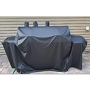 ProHome Direct Heavy Duty Waterproof Grill Cover for Char-Griller Duo 5050/5650 Double Play with Side Fire Box