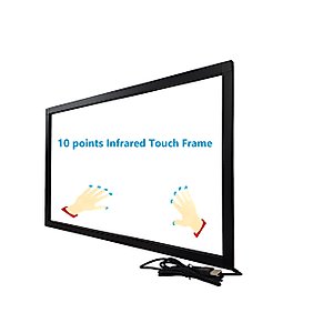 Deyowo 85 Inch Interactive 10 Points Infrared IR Touch Screen Overlay Frame Free Driver