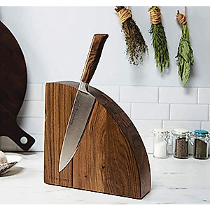 Messermeister Magnet Knife Block - (Holds 10 Knives) Walnut