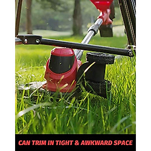 PowerSmart 20 Volt Lithium-Ion Cordless String Trimmer/Edger with Easy Feed, 24 x 9 x 6 inches, Includes One Battery & Charger,PS76110A