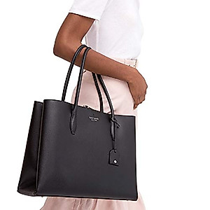 Kate Spade New York Eva Large Leather Tote Shoulder Bag Black