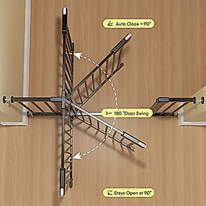 BabyBond 27-43" Easy Install Baby Gate for Stairs, Extra Wide Baby Gates for Doorway, Auto Close Safety Dog Gate, with Extenders and Pressure/Hardware Mounting Kit, Black1
