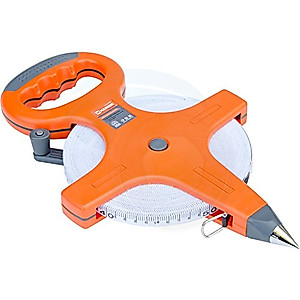 50Meter Constriction Metric Retractable Long Fiberglass Measuring Tape