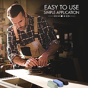 6 Piece Polishing Compound Cutting & Buffing Compound 1 Oz Kit - Includes: Black Emery, Brown Tripoli, White Diamond, Red Jewelers Rouge, All Purpose Blue & Green Stainless Compounds