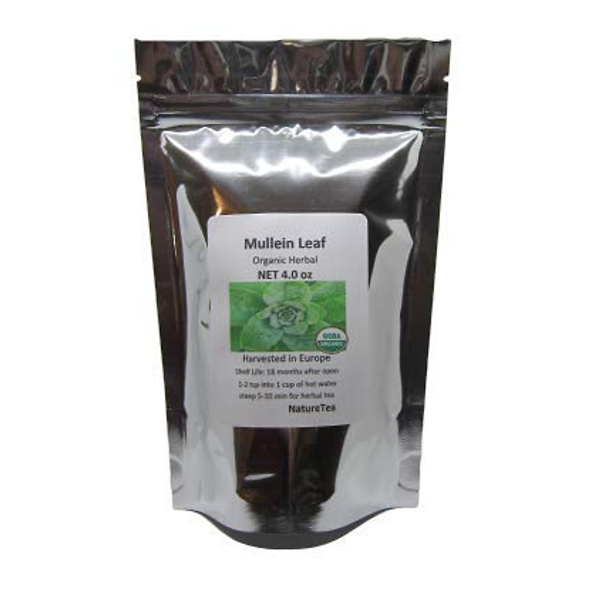 Mullein Leaf - Dried Verbascum thapsus Loose Tea from 100% Nature (4 oz)