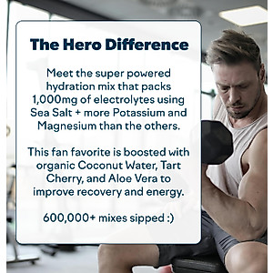 Feel Goods Hydration Hero - 1,000mg Electrolytes Powder, Sugar Free, Organic Fruits, Trace Minerals & Vitamins, Hydration Packets, Keto - Guava Fresca, 0.27 Ounce Packets (Pack of 30)