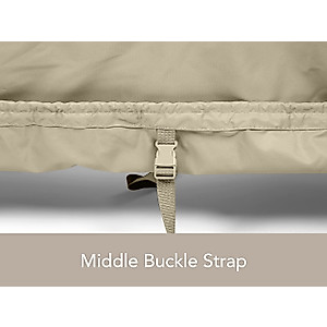 Covermates Swing Cover - Water Resistant Polyester, Double Stitched Seams, Mesh Vent, Seating and Chair Covers, 63W x 26D x 26H, Khaki