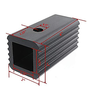 DEF 2" to 1-1/4" Hitch Receiver Adapter for Standard Hitch Adapter 2'' to 1 1/4'' Billet Aluminum (2" to 1-1/4")