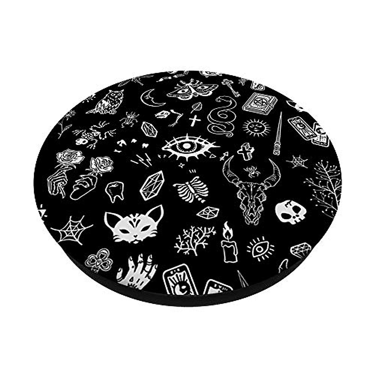 Witchy Gothic Black Spiritual Magic Wicca Mystic Witchcraft PopSockets Swappable PopGrip