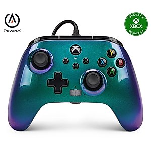PowerA Enhanced Wired Controller for Xbox Series X|S - Aurora Borealis, gamepad, video game /gaming controller
