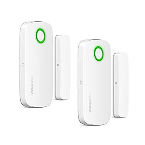 VOCOlinc Door Window Alarm Magnetic Contact Sensor Wireless Smart No Hub Required ONLY Works with Apple HomeKit Home Security Bluetooth Low Energy Remote Access VS1 (2Pack-VS1)