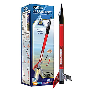 Estes Illusion Flying Model Rocket 7299| Snap Together Beginner Kit | Soars up to 1125', Mulitcolor