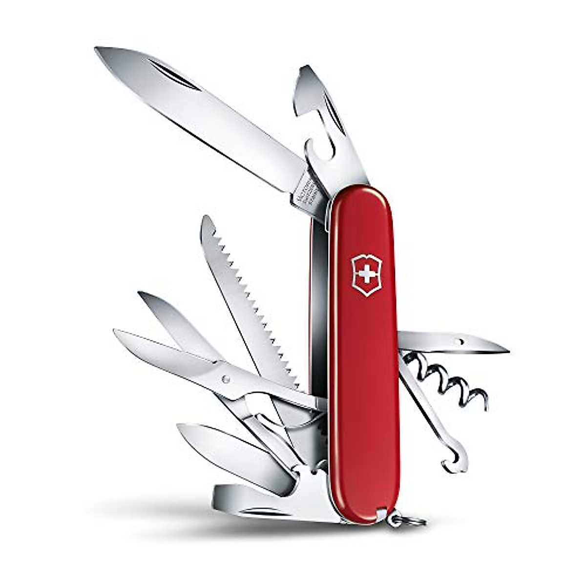 Victorinox Swiss Army Huntsman Pocket Knife, Red