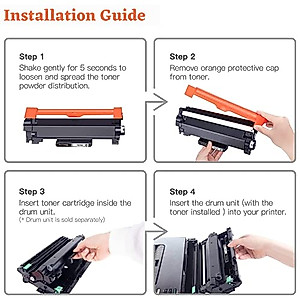 TONERNEEDS Compatible Brother TN760 Cartridge – Toner Replacement for TN760 TN-760 TN730 to Use with HL-L2350DW HL-L2395DW HL-L2390DW HL-L2370DW MFC-L2750DW MFC-L2710DW DCP-L2550DW (Black, 4 Pack)