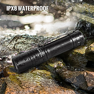 ThruNite Archer Pro V2 EDC Flashlight - 950 Lumens, USB-C Rechargeable, Tail Switch LED Penlight for Camping, Outdoor & Emergency - Cool White (Black)