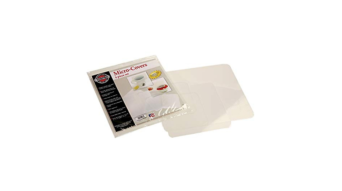 Norpro 4 Piece Amber Micro Cover Set - Reusable & Versatile